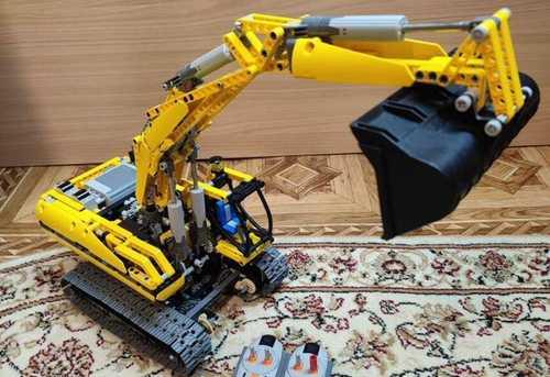 Lego technic экскаватор с мотором