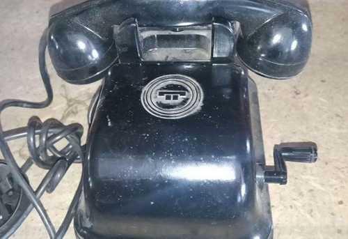 Старый телефон СССР (карболитовый)