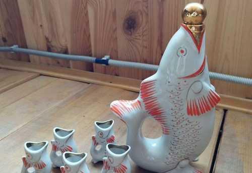 Коньячный набор рыбки СССР