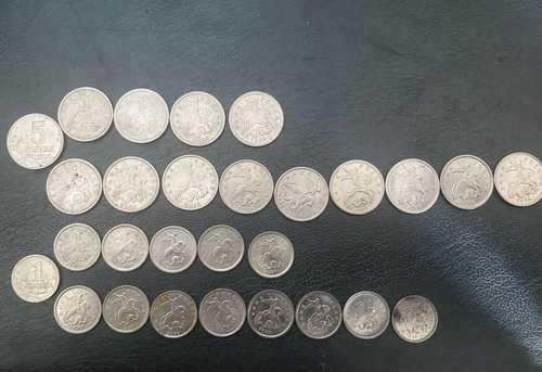 Монеты РФ 1 копейка и 5 копеек