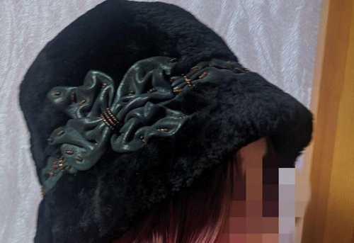 Мутоновая шапка женская