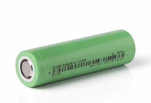 Аккумуляторы EVE INR18650 25P - 2500 mAh, 12C (30A