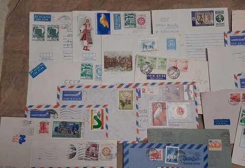 Конверты прошедшие почту