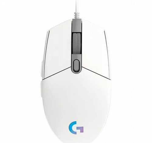 Игровая проводная мышь Logitech G102 Lightsync Wh