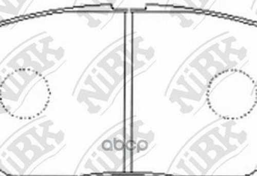 Колодки передние nibk PN1497 PN1497 NiBK