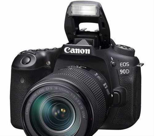 Canon EOS 90D Kit 18-135 IS USM новый (гарантия)