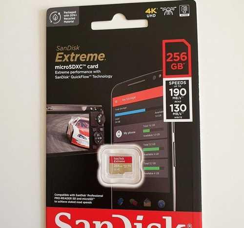 Карта памяти SanDisk Extreme 256GB