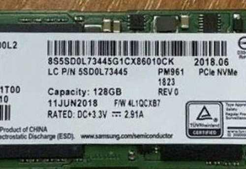 Samsung SSD 128Гб, PM961 nvme