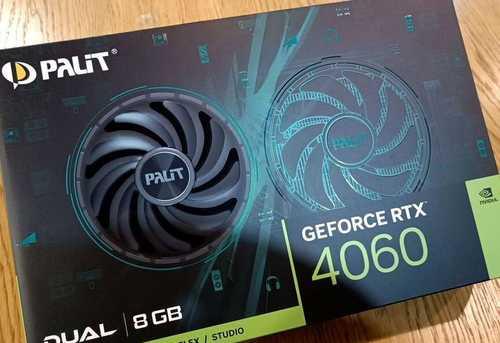 Видеокарта GeForce 4060 Palit Dual 8 GB Новая