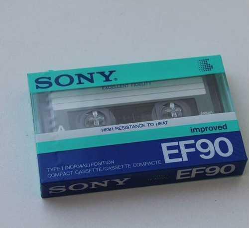 Аудиокассета новая запечатанная sony EF90