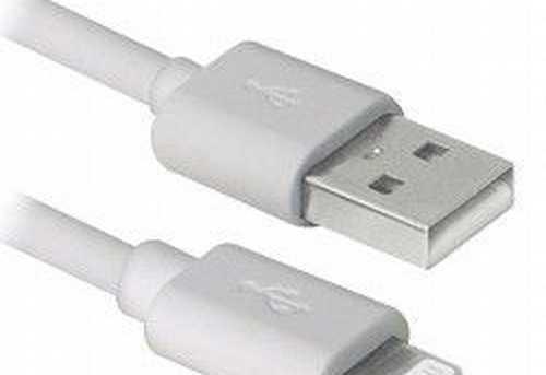 Defender USB кабель ACH01-03BH белый, USB(AM) -Lig