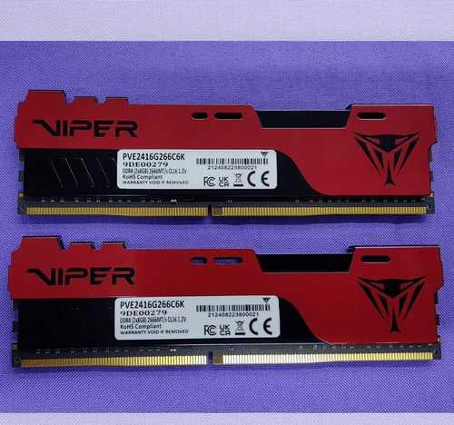 DDR4 Patriot 16Gb (2x8) 2666MHz