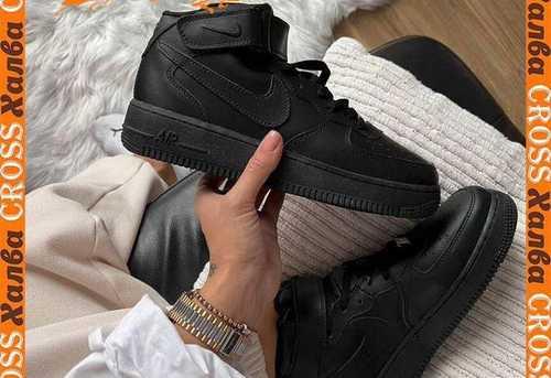 Кроссовки Nike Air Force 1 07 Mid Black