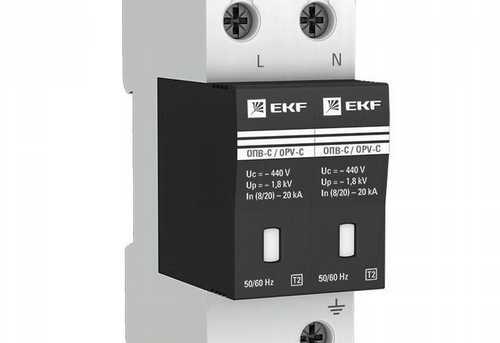 Ограничитель импульсных напряжений опв-C/2P In 20к