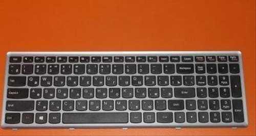 Клавиатура для ноутбука Lenovo G505S рамка серебро