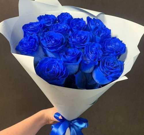 17 синих роз с доставкой