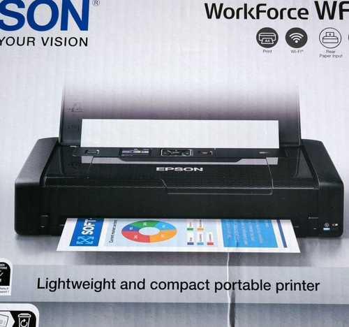 Мобильный принтер Epson Workforce WF-110W