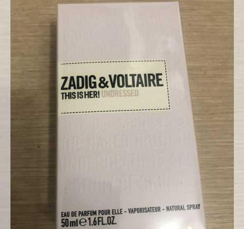 Zadig voltaire духи this is her 50 мл оригинал