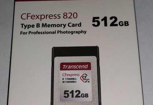 Карта памяти Transcend CFexpress 820 512Gb