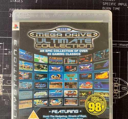 Диск Sega mega drive ultimate collection ps3