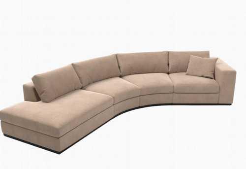 Дизайнерский Полукруглый четырехместный диван