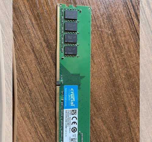 Оперативная память ddr4 8gb crucial 2666