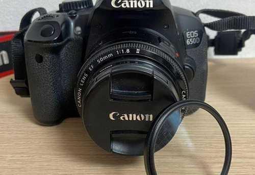 Canon EOS 650D + объектив + фильтры + сумка