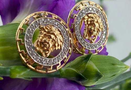 Комплект серьги и кольцо versace версаче