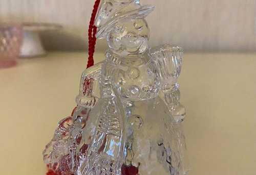 Waterford елочная игрушка снеговик