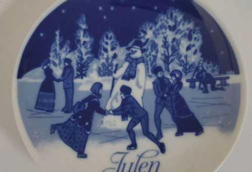 Настенная тарелка Норвегия Рождество 1981