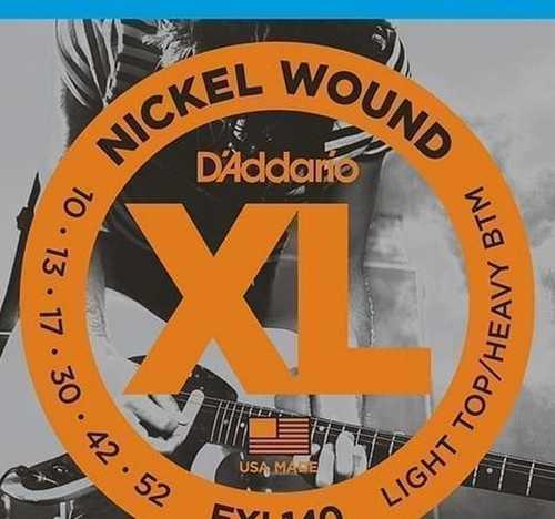 DAddario EXL140 XL Nickel wound 10-52 струны для