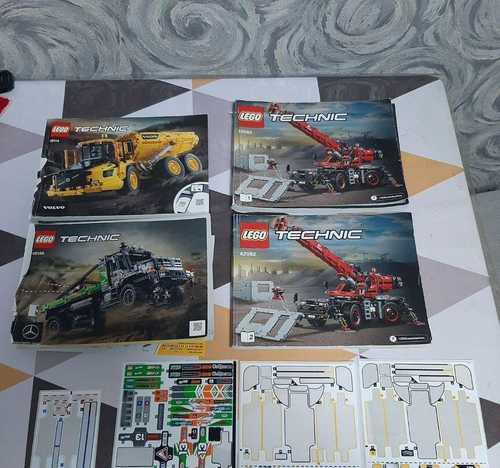 Lego technic инструкции и наклейки