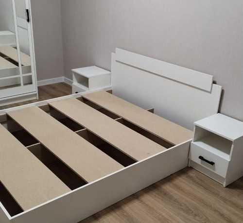 Кровать Эко 1400 Белая