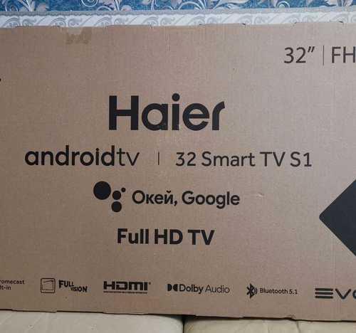 Новый смарт телевизор Haier 32 SMART TV S1 FullHd