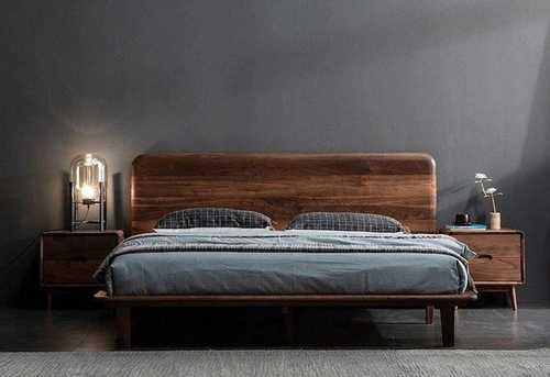 Кровать из массива дерева деревянная