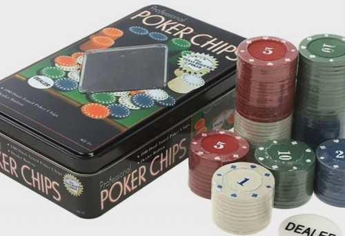 Набор для игры в покер "Poker Chips", 100 фишек