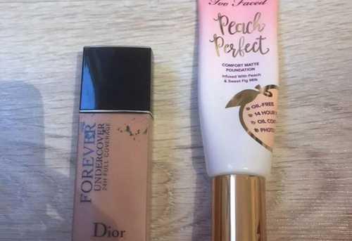 Dior,Too faced peach тональный крем