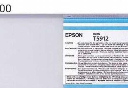 Картридж epson T5912 Струйный Голубой 700мл, C13T5