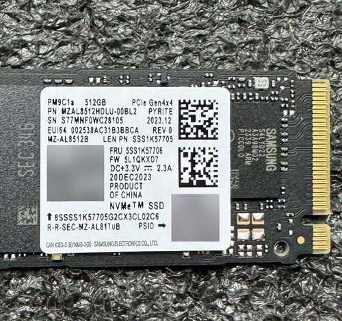 512Gb Samsung PM9C1a 2242 PCI-E