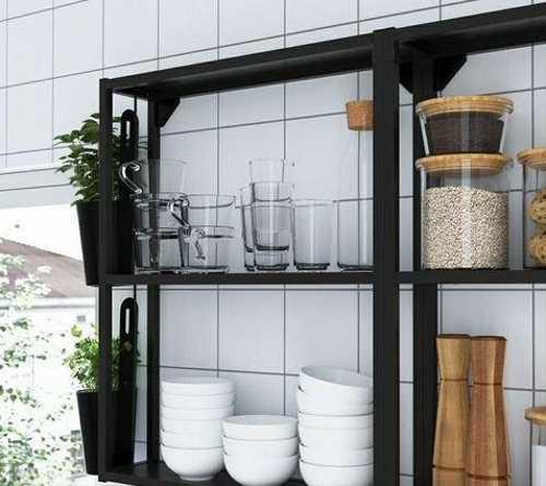 Полки навесные, стеллажи икеа энхет, IKEA