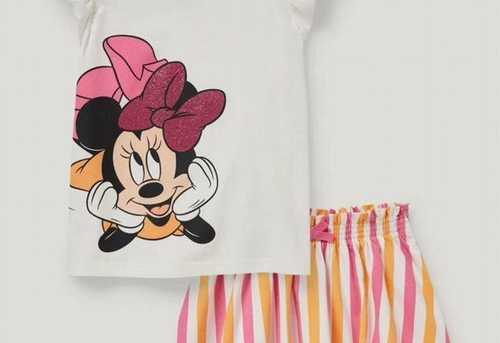Комплект футболка юбка на девочку C&A Disney 116