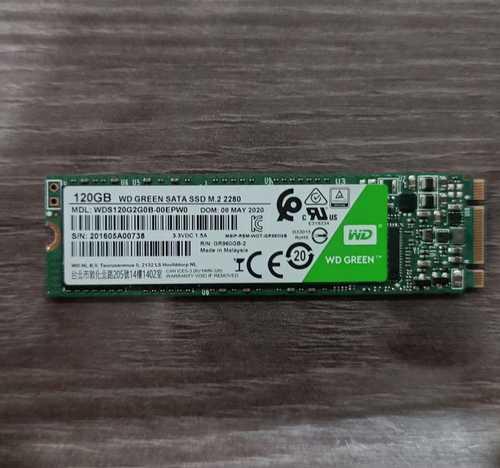 120Gb M.2 SATA WD Green гарантия скупка обмен