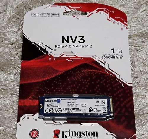 SSD M.2 - Kingston NV3 1TB (Новый)