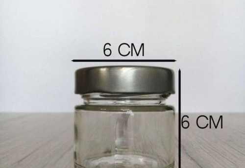 192 штуки Банки ст 100 мл с сер крышкой