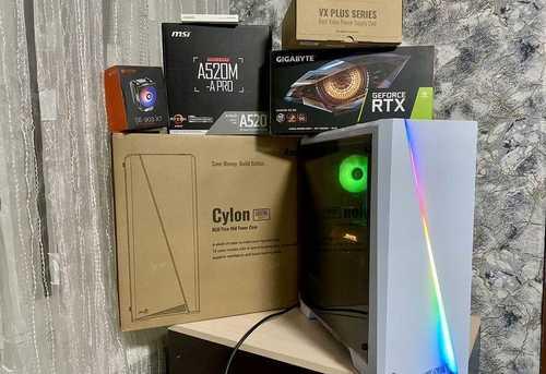 Игровой пк: Ryzen 5 5500/ RTX 3050/ 16 озу