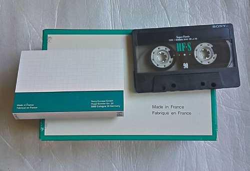 Аудиокассеты с записью Sony HF-S 90 и TDK SA-X 90