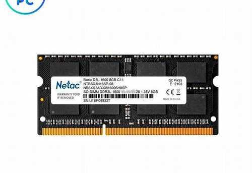 Модуль памяти DDR3L SO-dimm 8Gb 1600MHz Netac ntbs