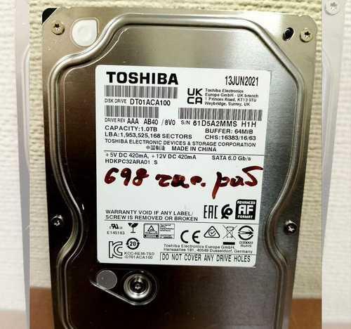 HDD 1 tb toshiba