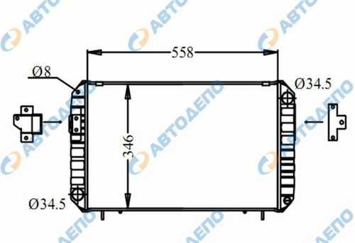 Радиатор охлаждения двигателя toyota liteace, town