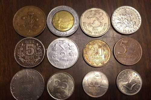 Иностранные монеты, 12 шт